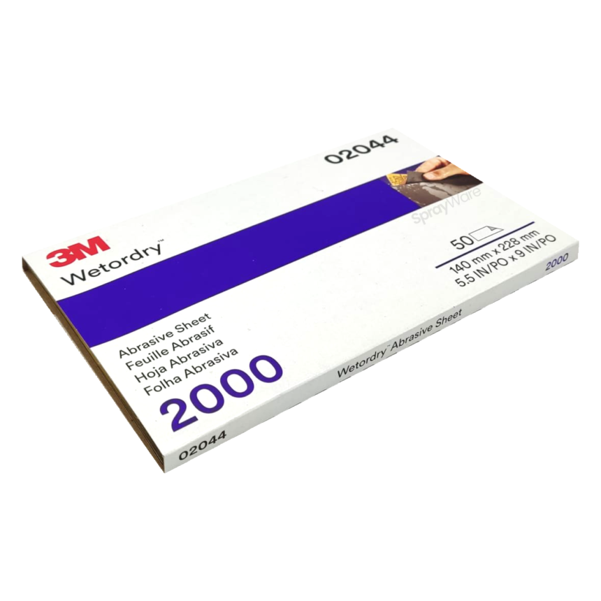3M Wet or Dry Micro Fine Sanding Paper P2000 - SprayWare